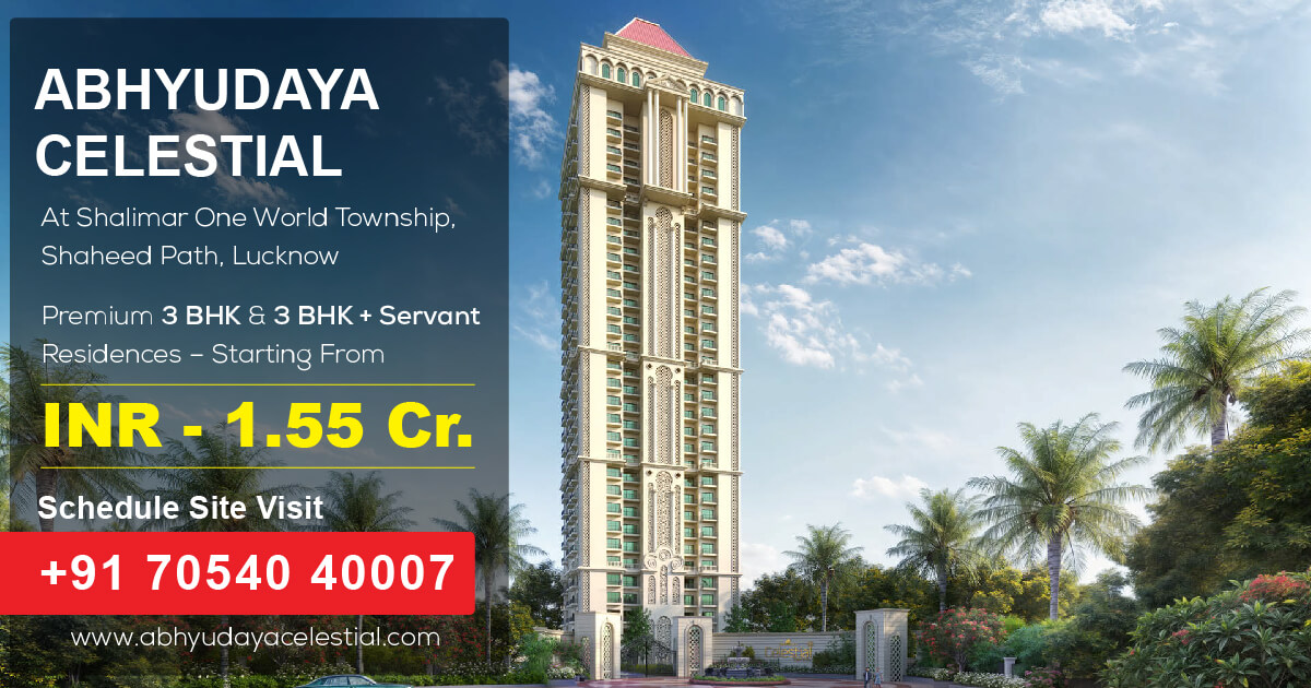 Abhyudaya Celestial Flats Lucknow — 3BHK at Shalimar One, Shaheed Path